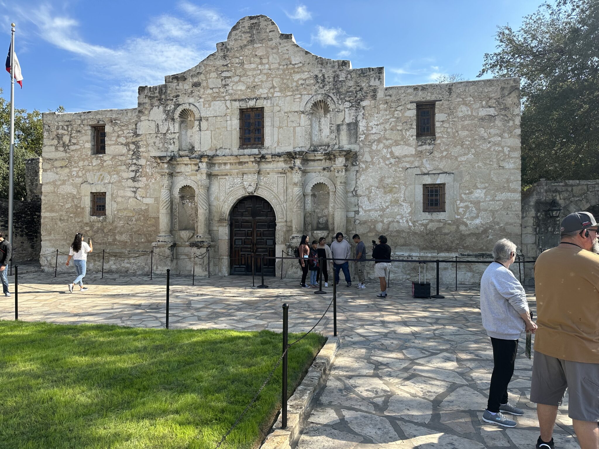 ‘Twas indeed the Alamo | In the MIDDLE of the RIGHT
